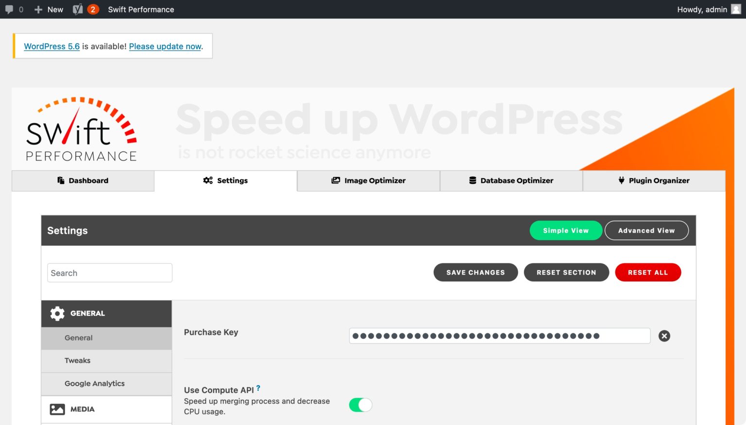 Configuration options – Swift Performance