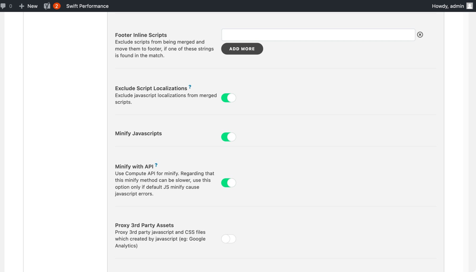 Minify Javascript Swift Performance 0529