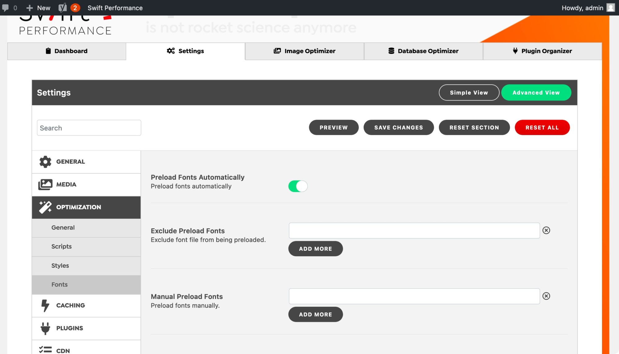 Preload Fonts – Swift Performance