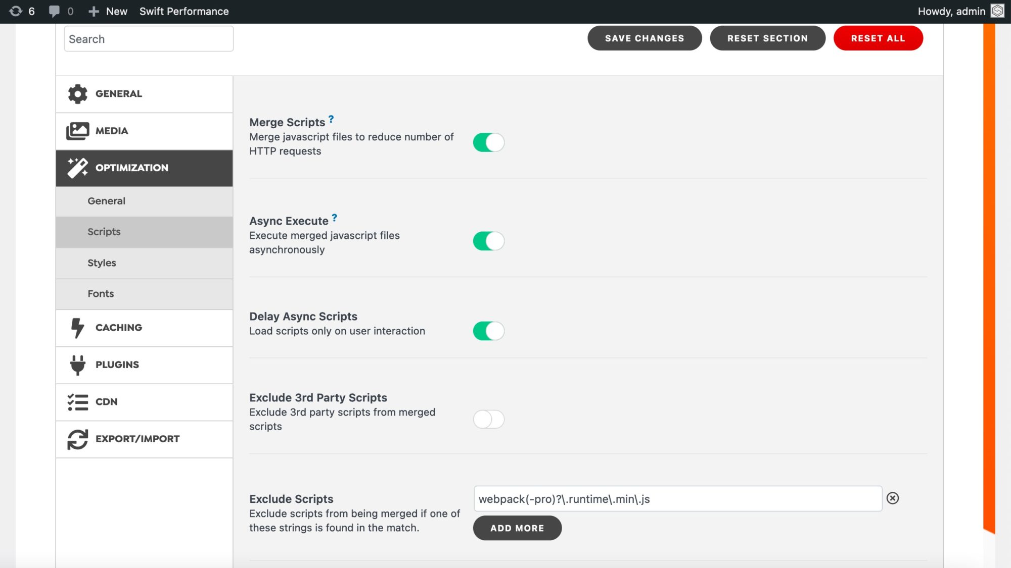 Elementor animations or dropdown menu are not working – Swift Performance