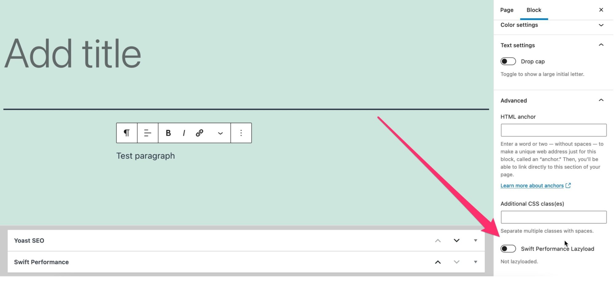 Lazyload Blocks – Swift Performance